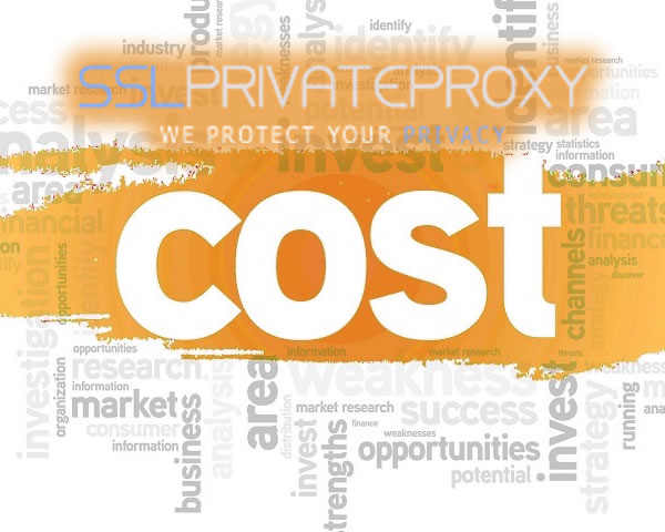 The cost of buying SSL proxies and set up a social media operation